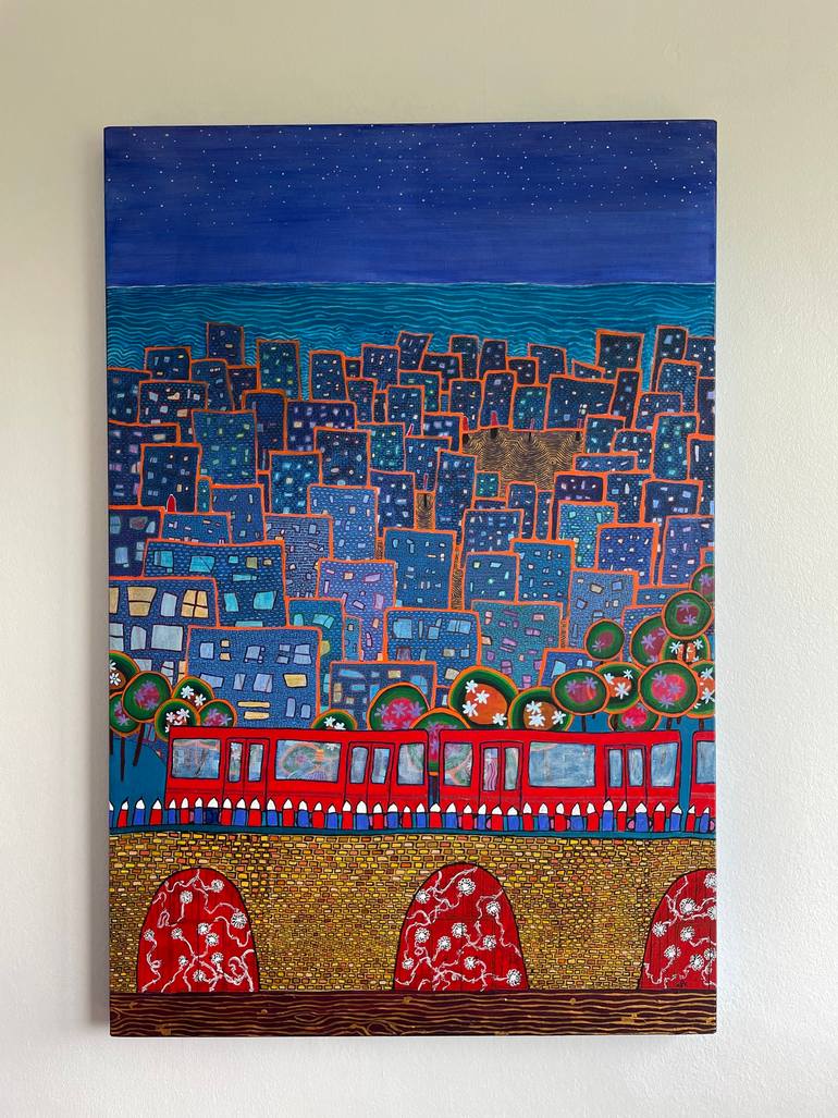 Cityscape 8 Painting by Daniel Clay | Saatchi Art