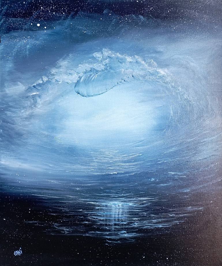 Cosmic Waves #2 Painting by Nicolas Trebern | Saatchi Art