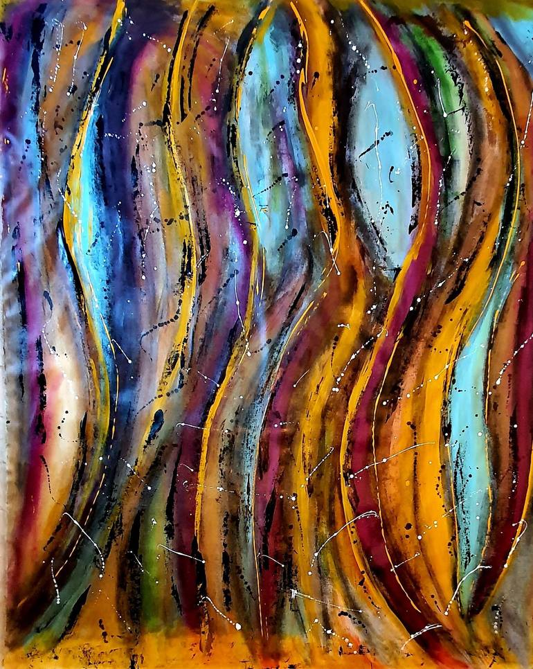 Color In Movement Painting by Junior Origa | Saatchi Art
