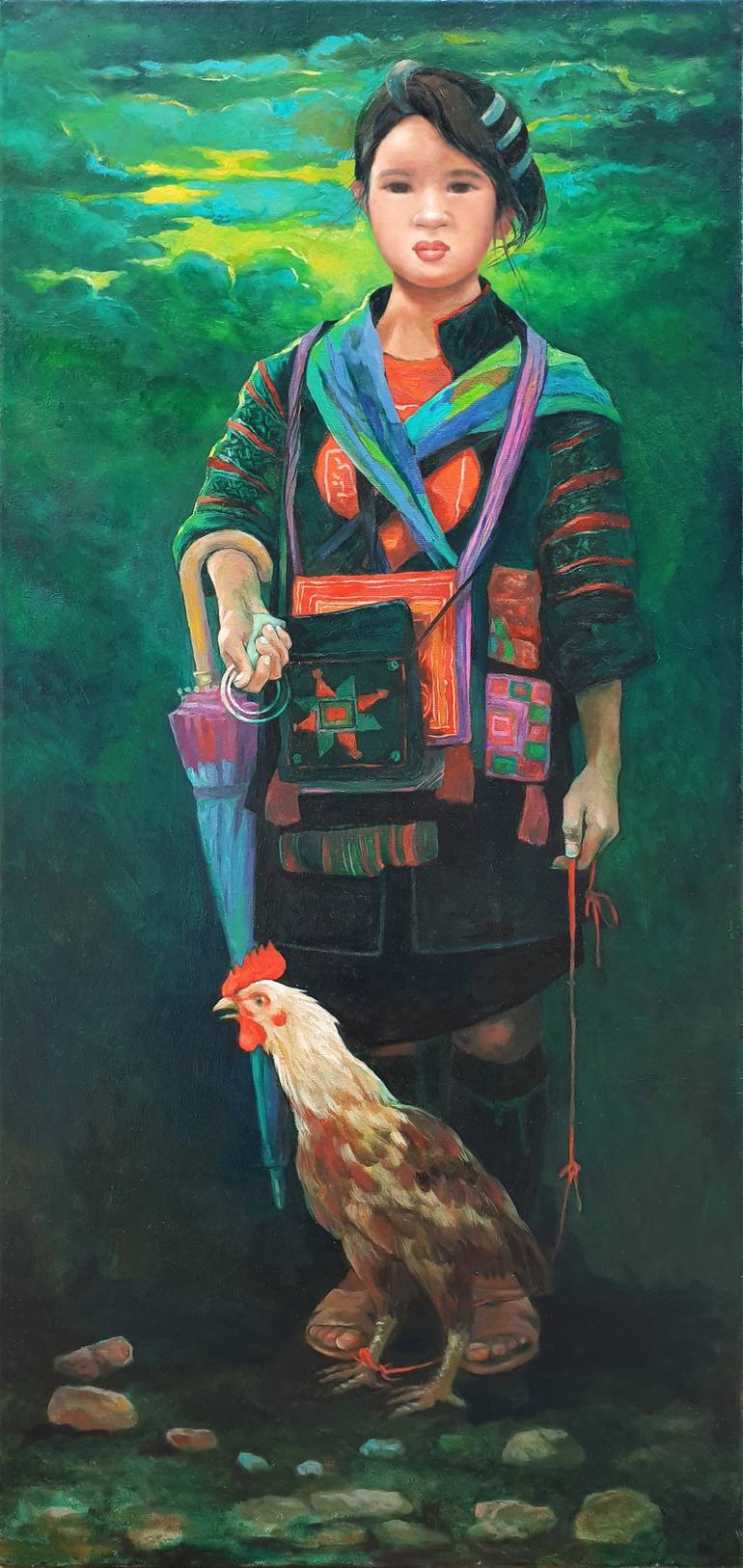 Chút vốn riêng Painting by Thu Hồng Nguyễn | Saatchi Art
