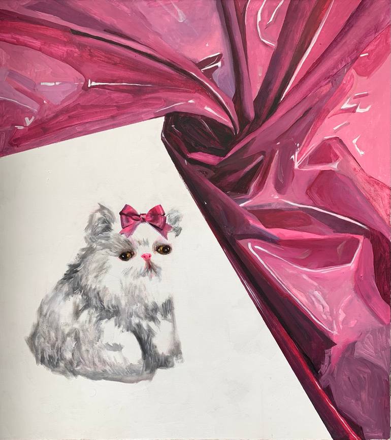 Cat Painting by Anna Vereshchaka | Saatchi Art