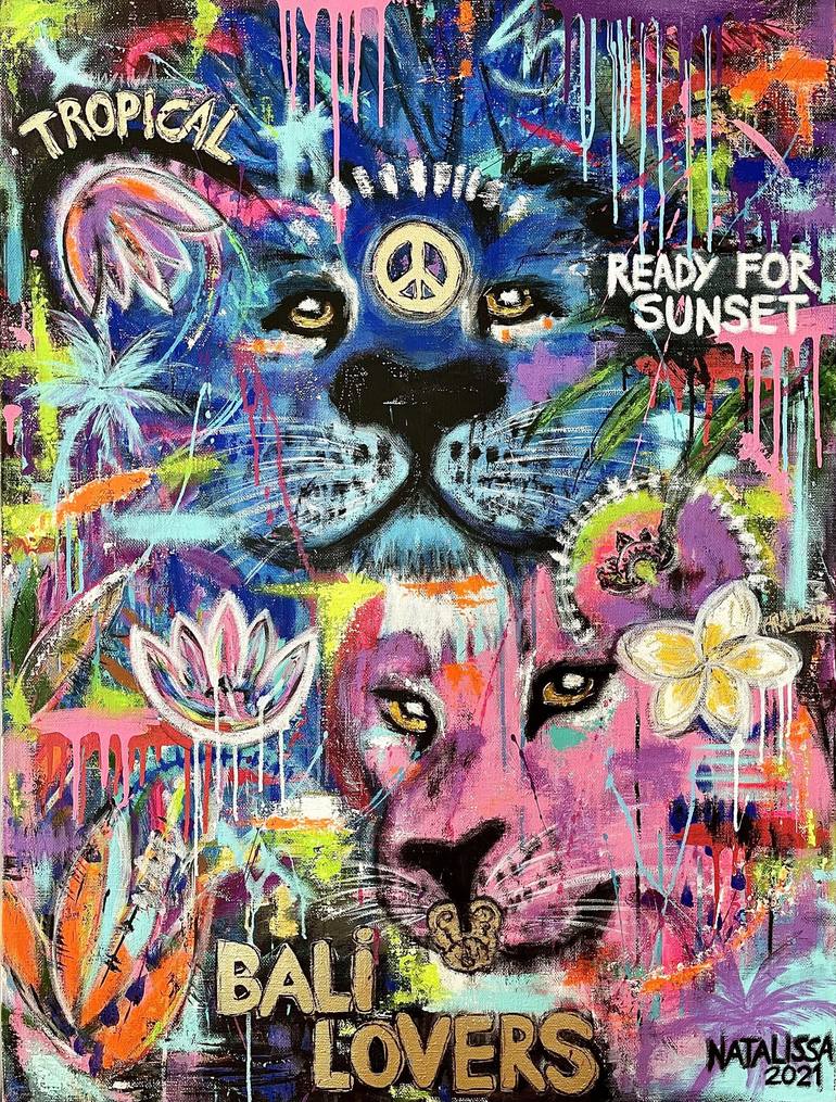 Bali lovers Painting by Natalissa Art | Saatchi Art