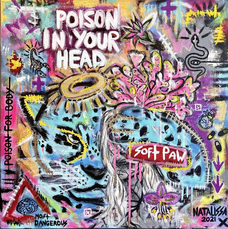 Poison in your head Painting by Natalissa Art | Saatchi Art