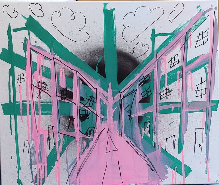 ONE POINT PERSPECTIVE Painting by Thomas Jennings | Saatchi Art