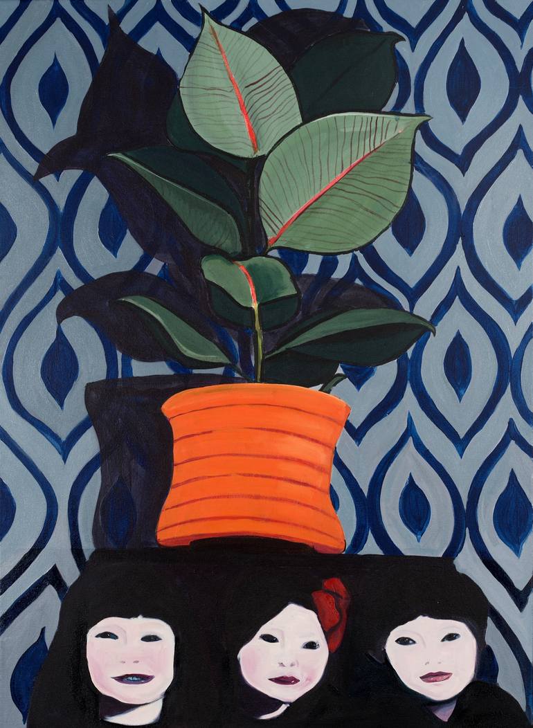 hide, grow, breathe Painting by zena blackwell | Saatchi Art
