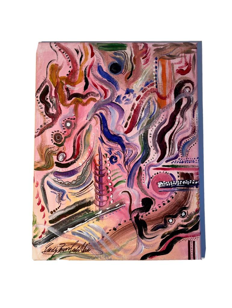 misty pink Painting by cindy tran | Saatchi Art