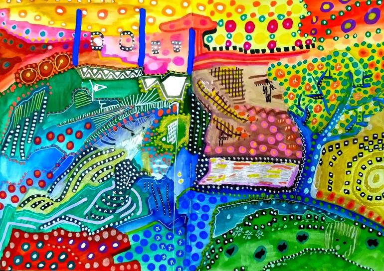 The Paradise Of Harabi Drawing by Arkın Çalapala | Saatchi Art