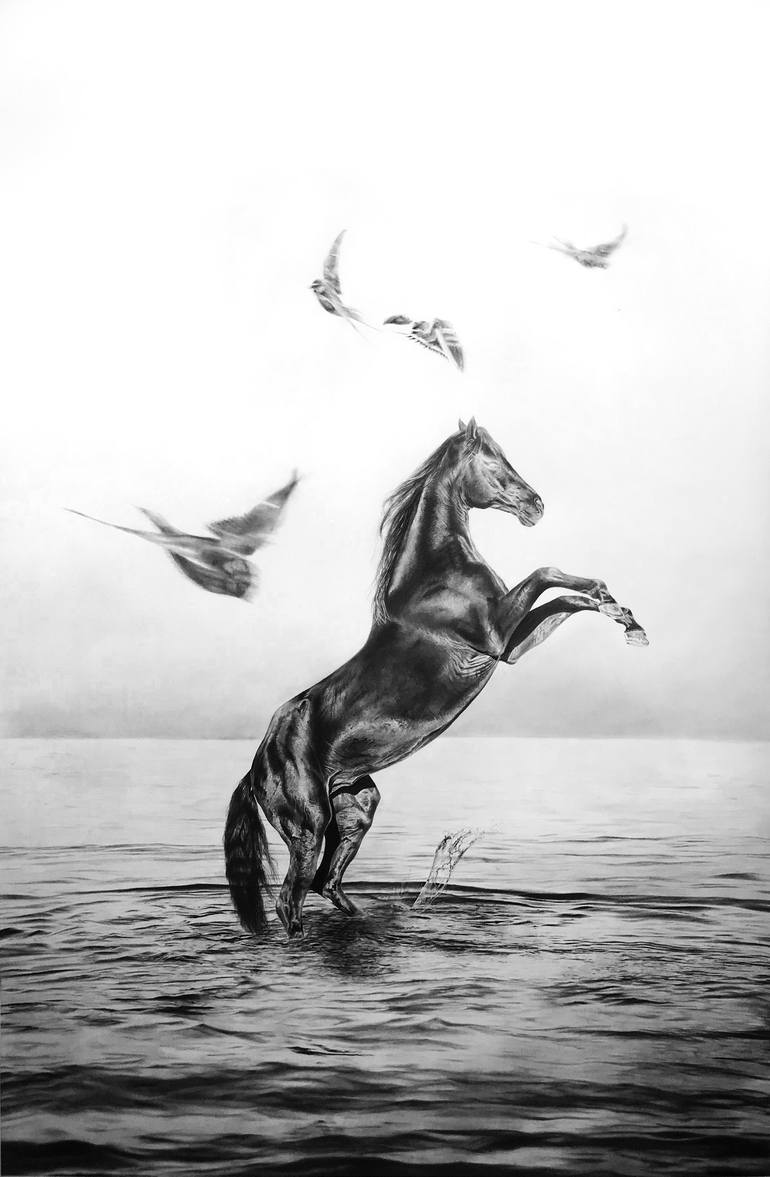 RESILIENT Drawing by Shakir James | Saatchi Art