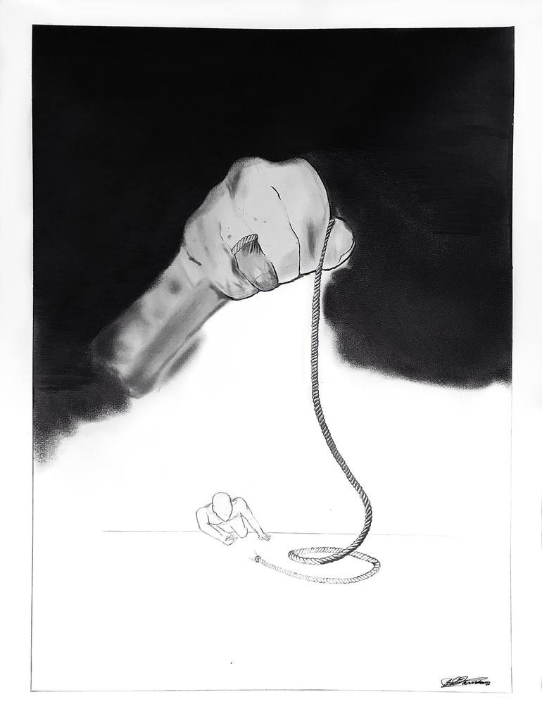 DECEPTIVE Drawing by Shakir James | Saatchi Art