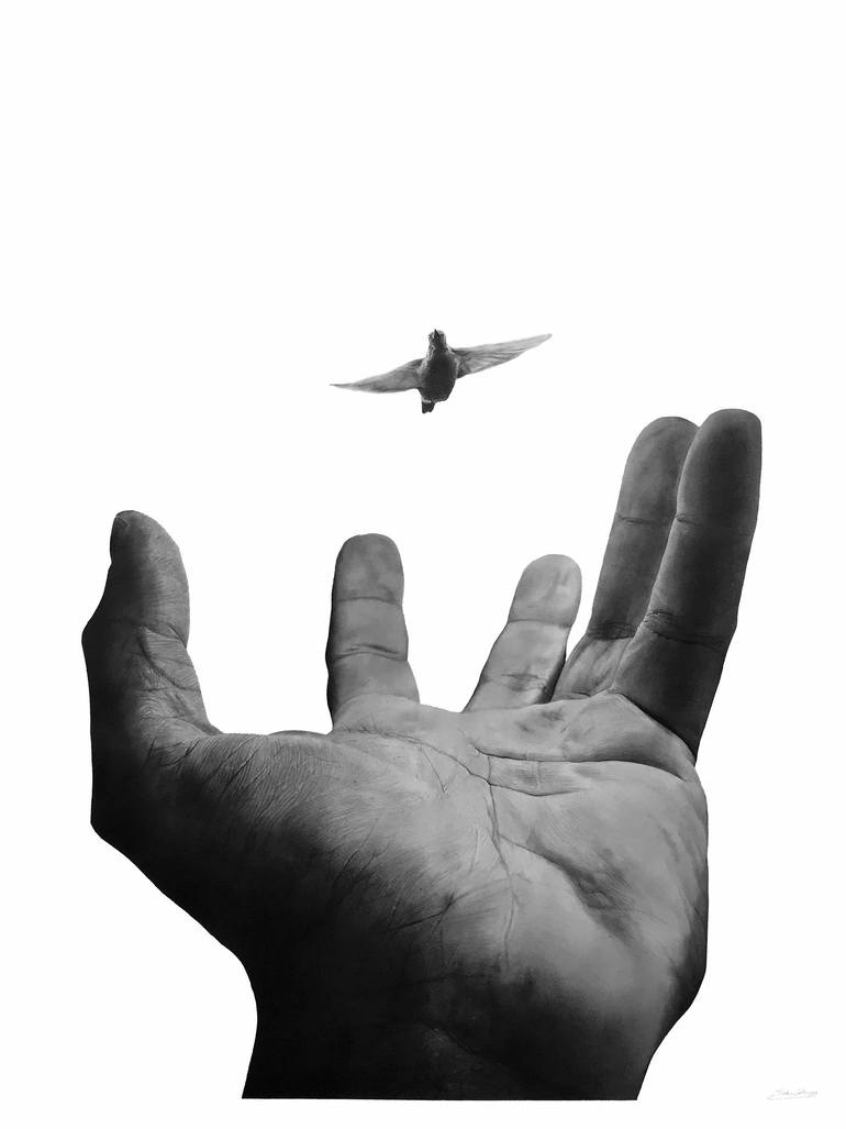 REACH Drawing by Shakir James | Saatchi Art