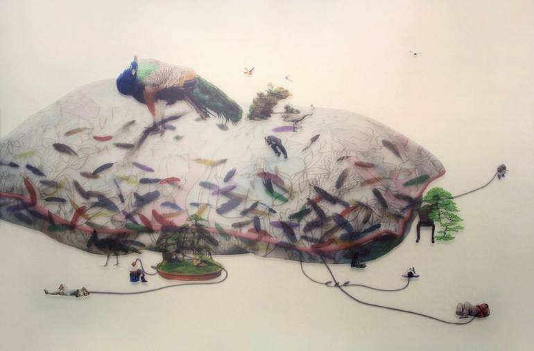 Insomnia Collage by Amelia Johnson | Saatchi Art
