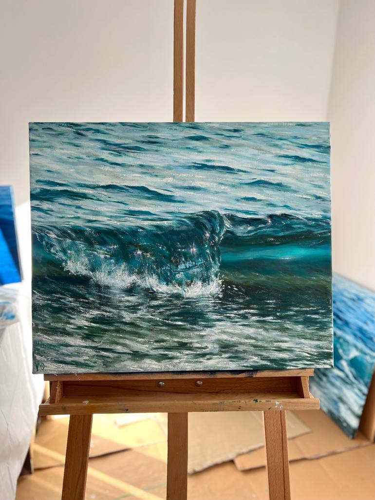 Expecting rain Painting by Valeria Ocean | Saatchi Art