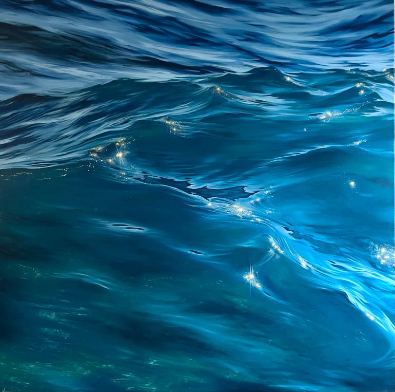 Eternal waves Painting by Valeria Ocean | Saatchi Art