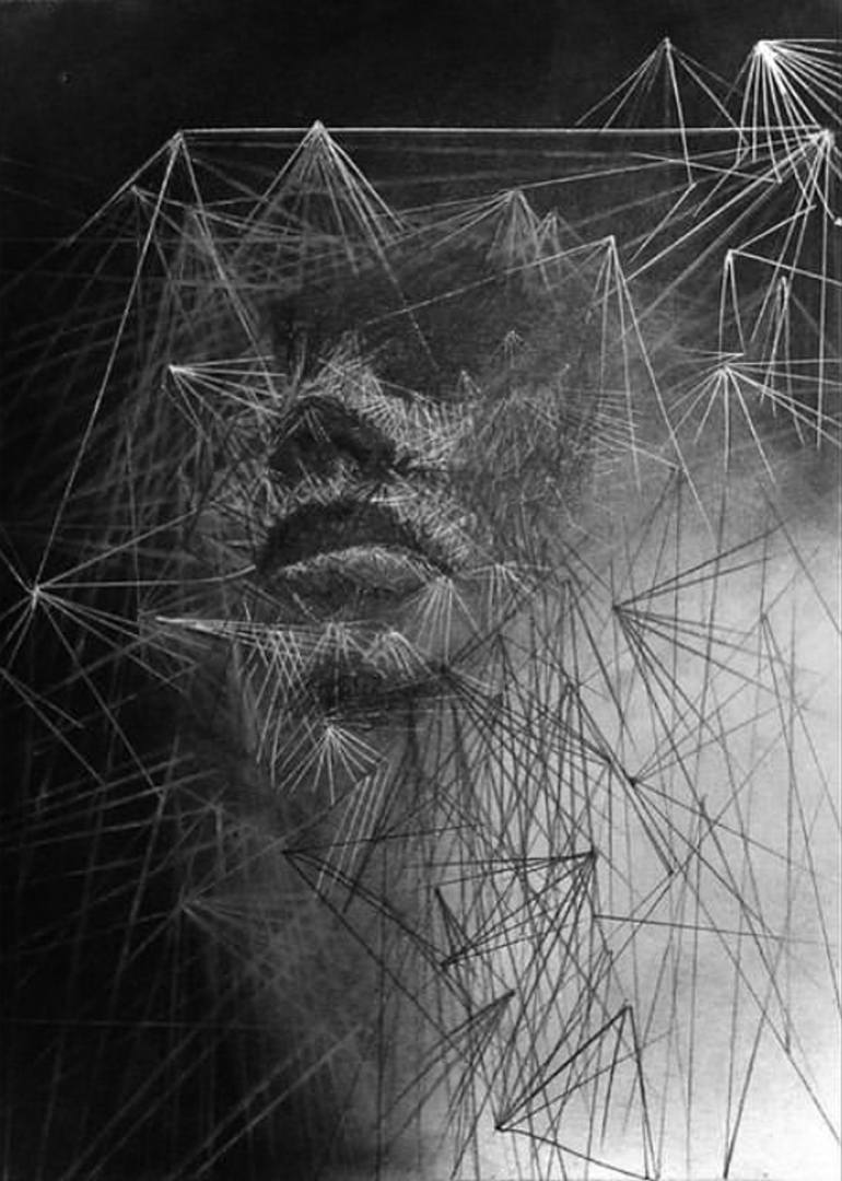 Linear illusions Drawing by Rahul Kansara | Saatchi Art