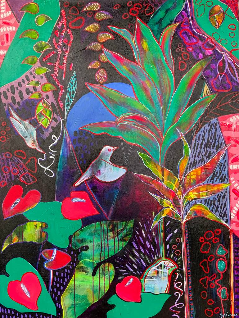 Ghost Birds Painting by Ivy Conner | Saatchi Art