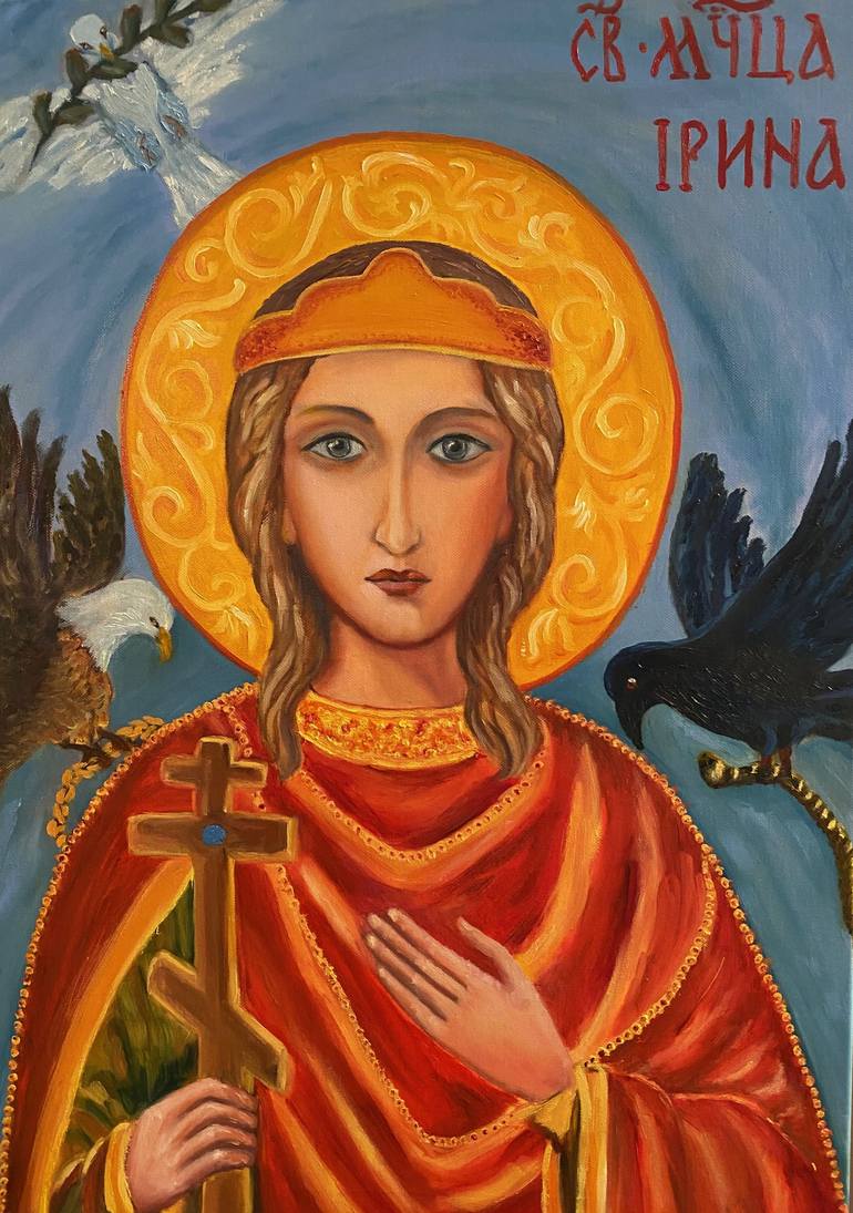 St. Irene, Greatmartyr, of Thessalonica Painting by Irina Bach ...