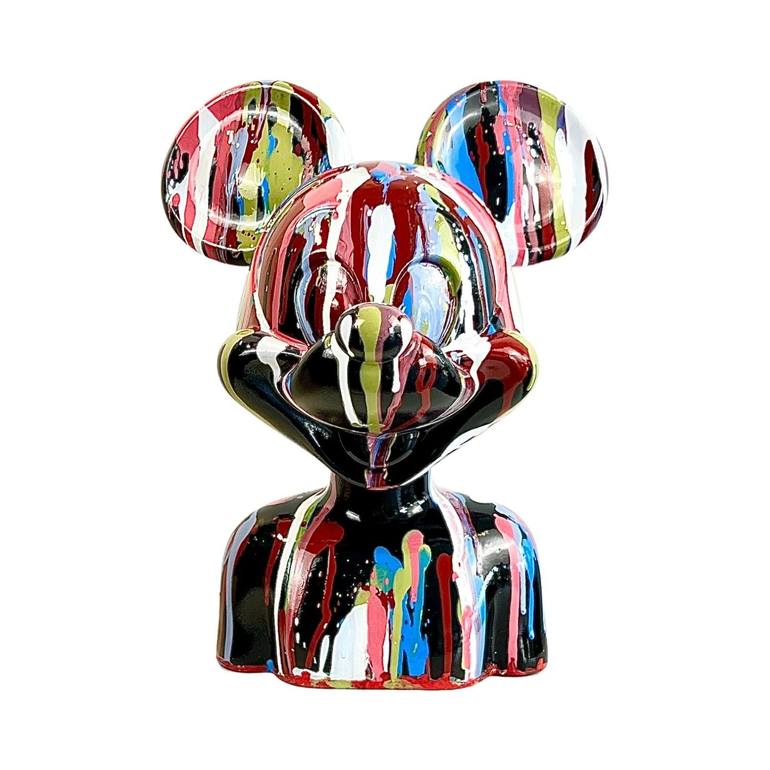 Bold Drip Mickey Sculpture Sculpture by Dervis Akdemir | Saatchi Art