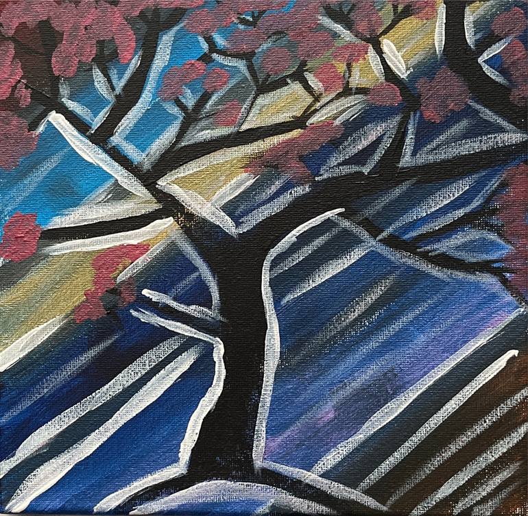 Art Piece - Flashy Tree Painting by Cameron Crowson | Saatchi Art