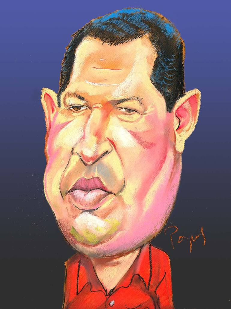 Hugo Chavez Painting by Popa Popa'S | Saatchi Art