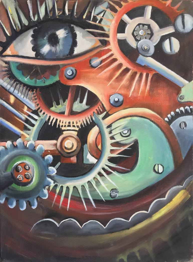 Time with problems and hope Painting by Faiza Fayyaz | Saatchi Art
