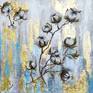 Cotton Abstract, Texture Décor Acrylic Painting With Gold Painting by Anna Levit | Saatchi Art