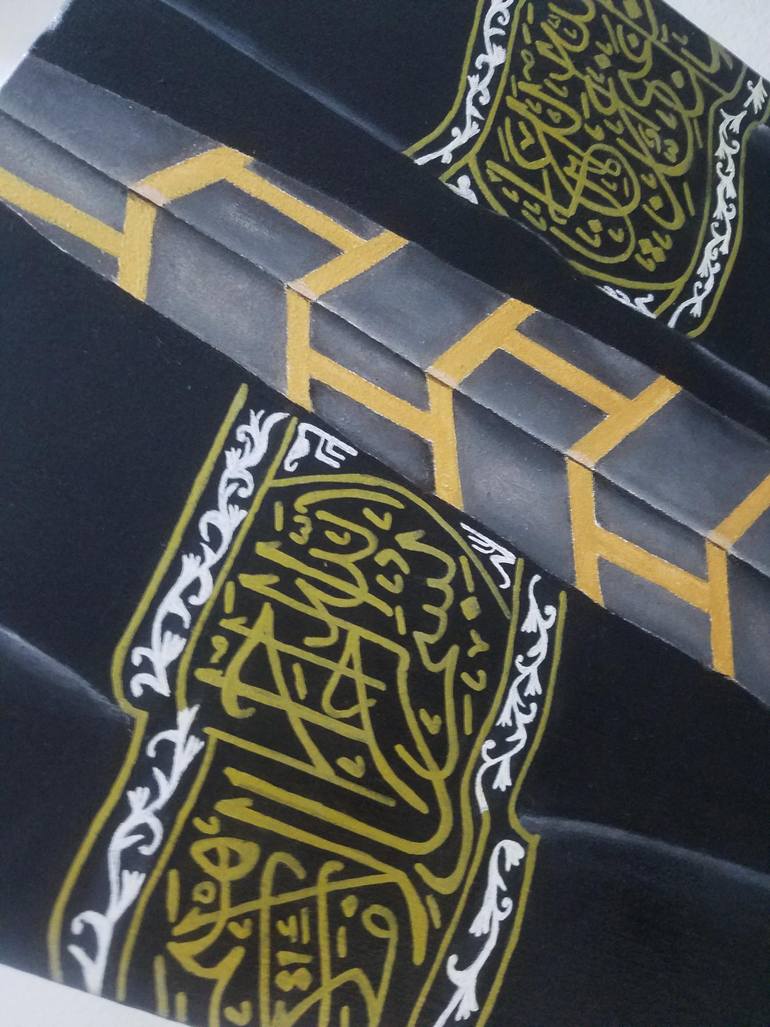 kaaba kiswa calligraphy Painting by syed muzaffar moin | Saatchi Art