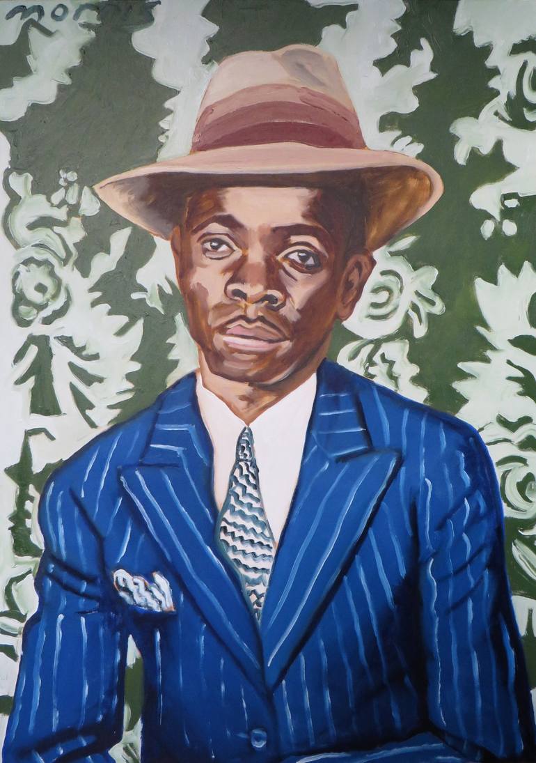 dapper man Painting by Graeme Morris | Saatchi Art