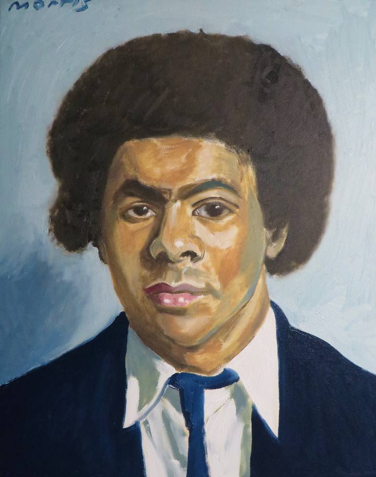 portrait of a man in suit Painting by Graeme Morris | Saatchi Art