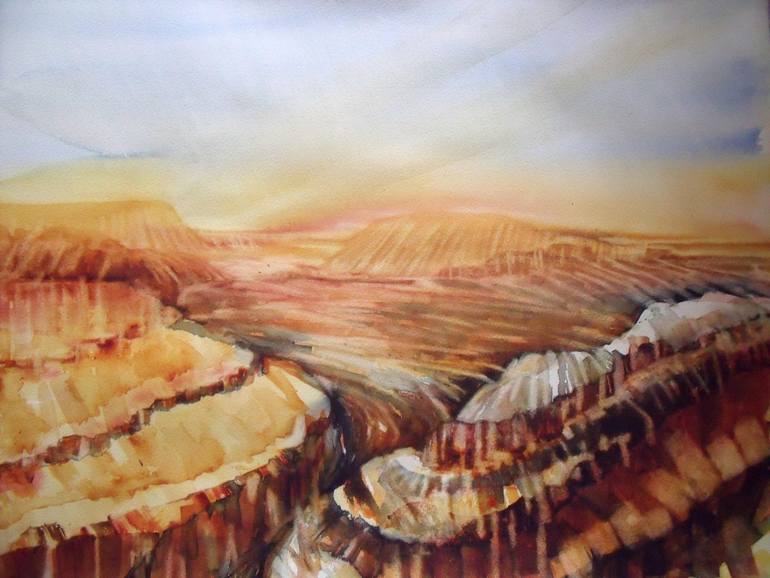 Look out at Balmorhea Painting by Eileen Murray | Saatchi Art