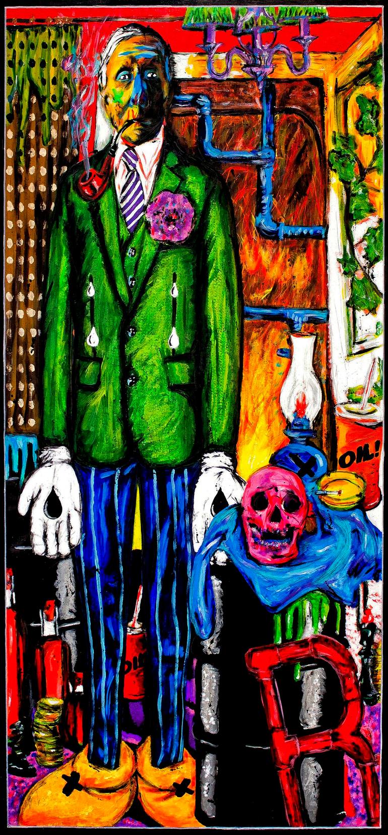 Rock N' Fella Painting by Alec Goss | Saatchi Art