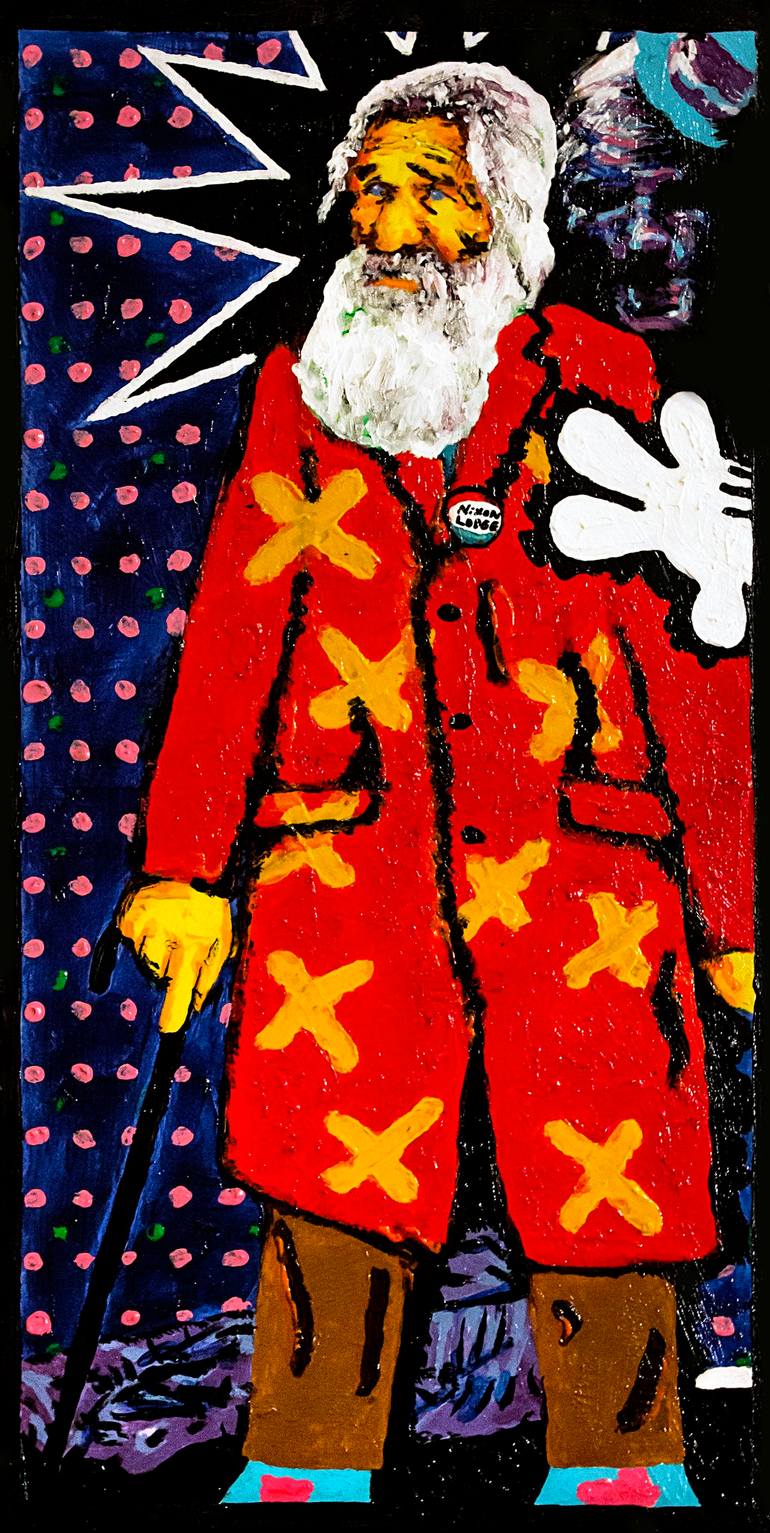 Two Old Men (After Goya) Painting by Alec Goss | Saatchi Art