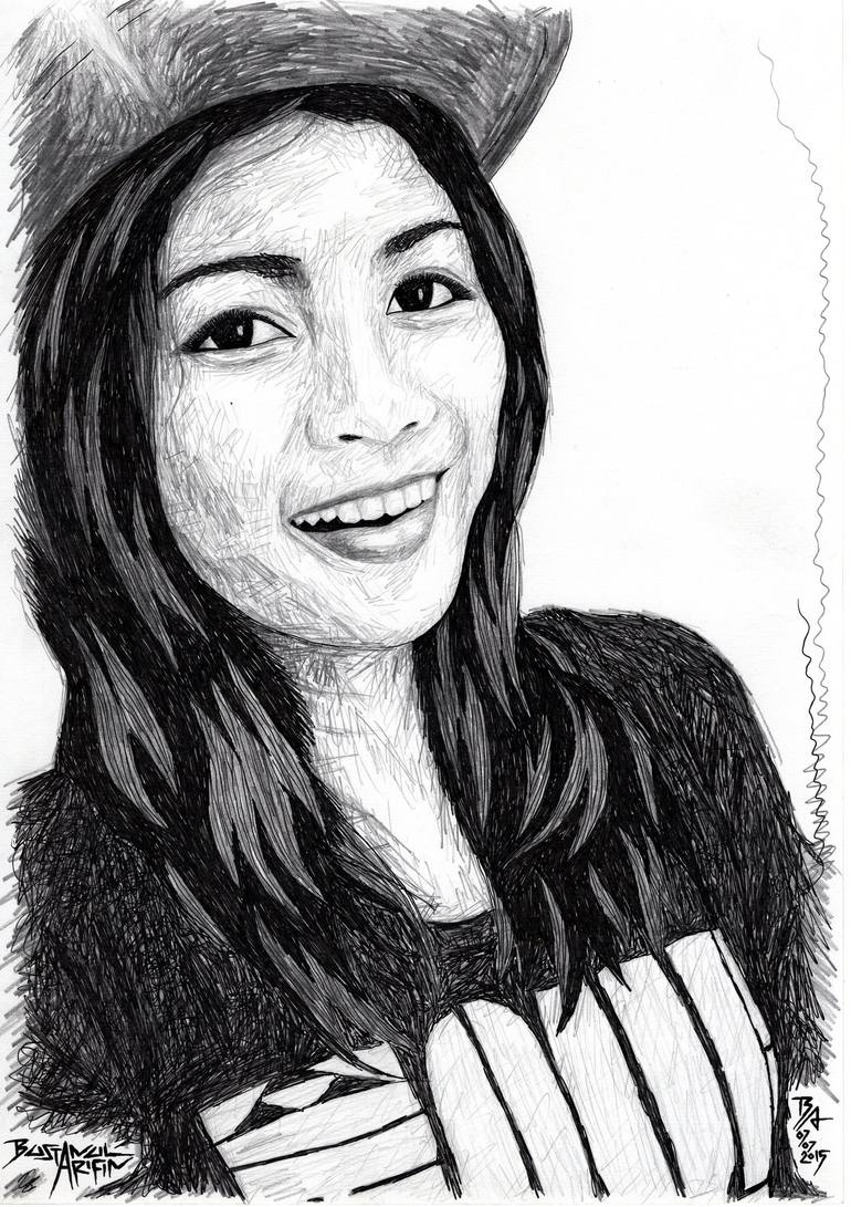 Octharina #6 Drawing by Bustanul Arifin | Saatchi Art
