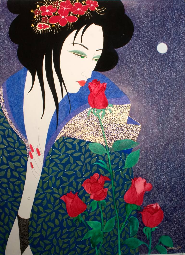 MARIKO II Painting by Dulcie Dee | Saatchi Art