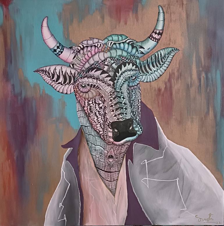 The Face of God Painting by Swati Choudhary | Saatchi Art