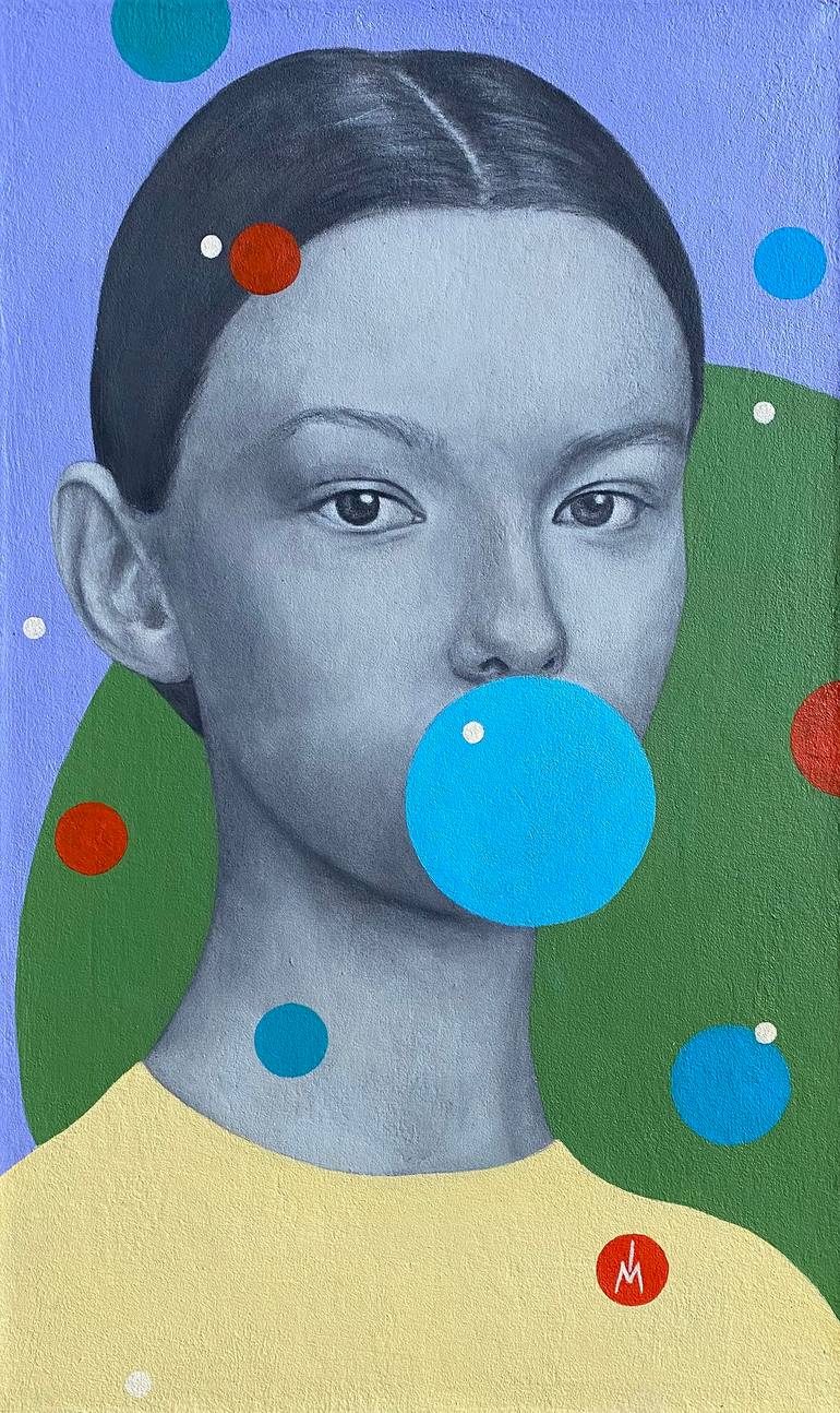 Bubble gum Painting by Margarita Ivanova | Saatchi Art
