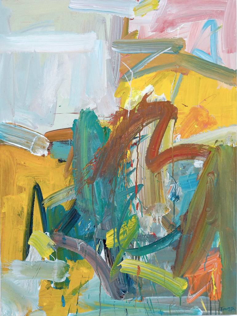 Vibrant valley Painting by Fong Fai | Saatchi Art