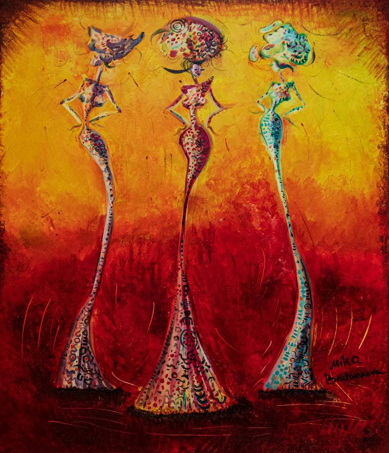 Ghana Painting by Mira Bachvarova | Saatchi Art