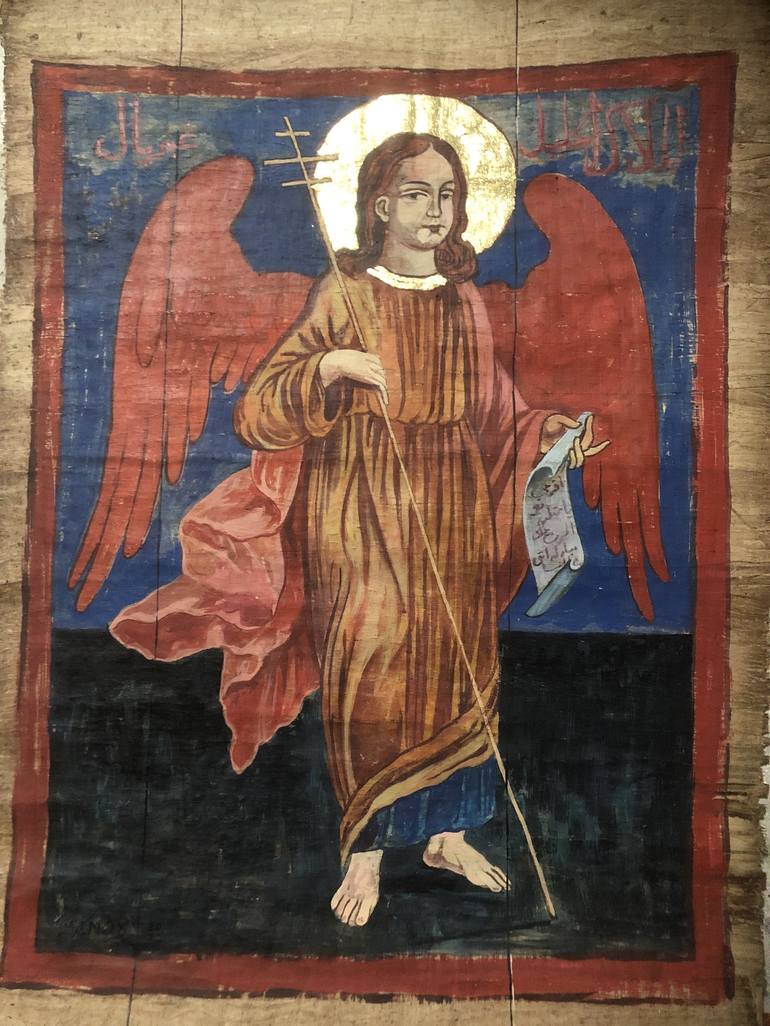 Archangel Gabrielle Painting by Shenouda Esmat | Saatchi Art