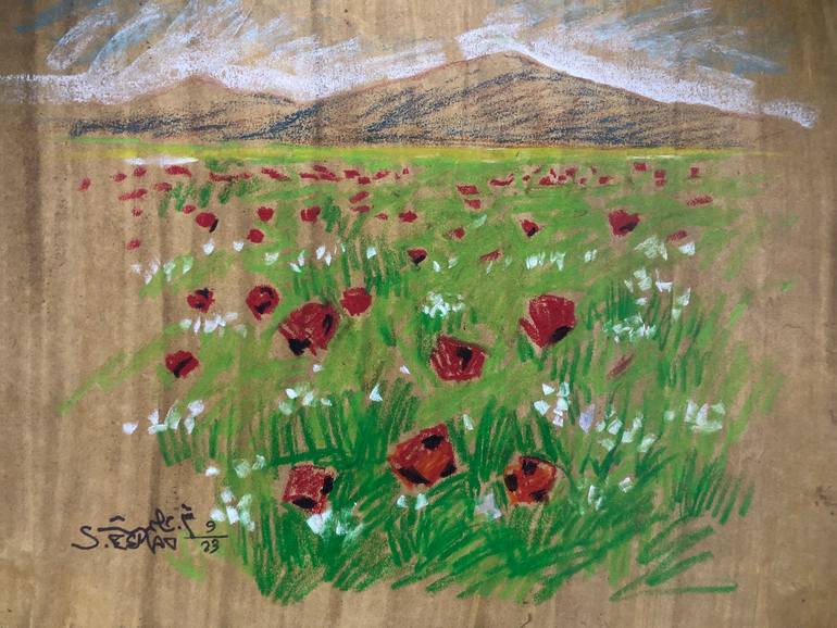 Armenian landscape Drawing by Shenouda Esmat | Saatchi Art