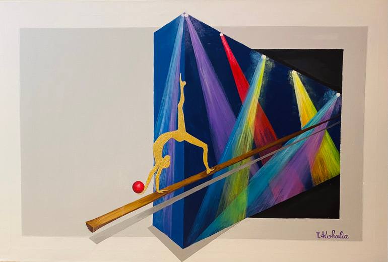 Acrobat Painting by Tea Kobalia | Saatchi Art
