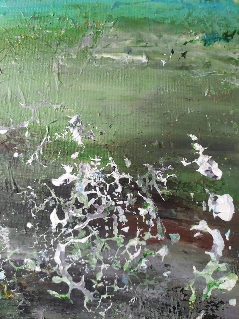 Lichens Painting by Desi Guteva | Saatchi Art