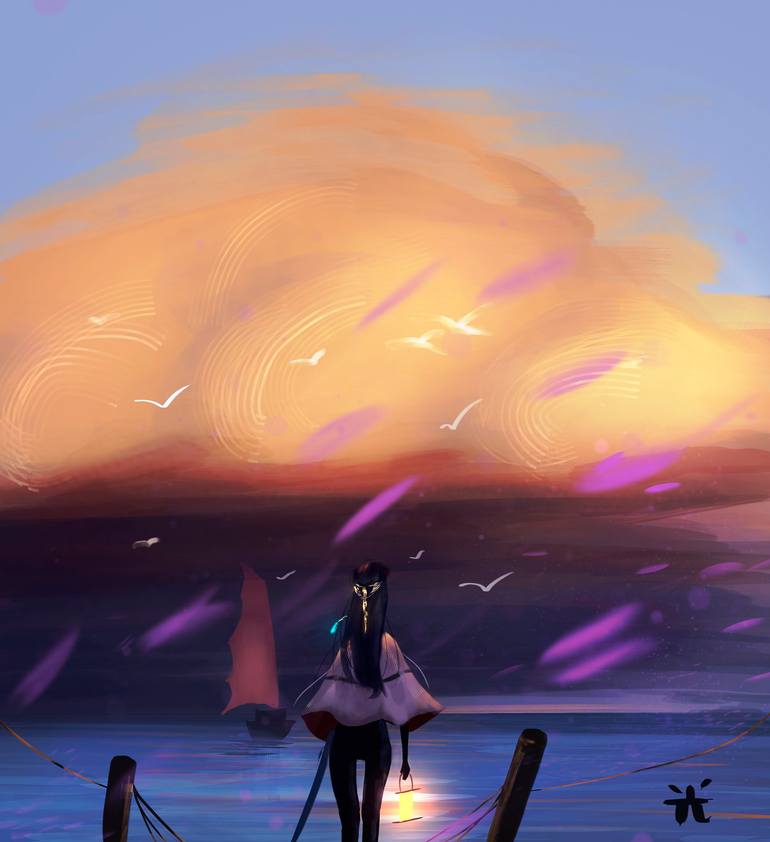 the farewell Drawing by Victor Thiago Costa e Silva | Saatchi Art