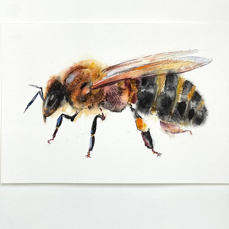 Bee Painting by Myroslava Boikiv | Saatchi Art