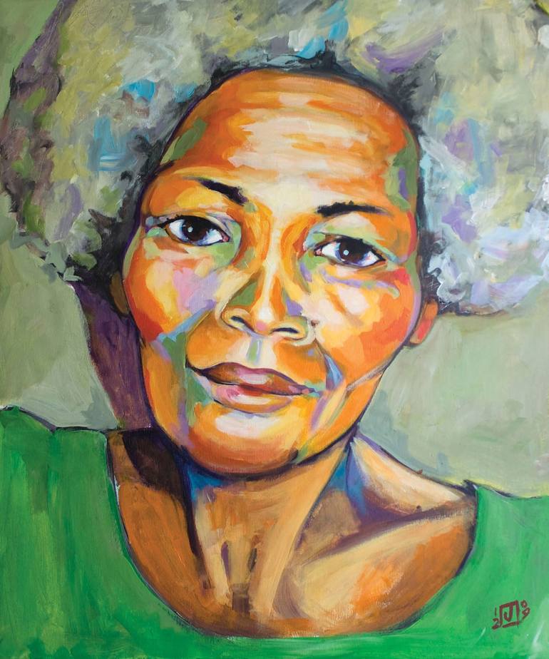 Grandmother Painting by Jen Joaquin | Saatchi Art