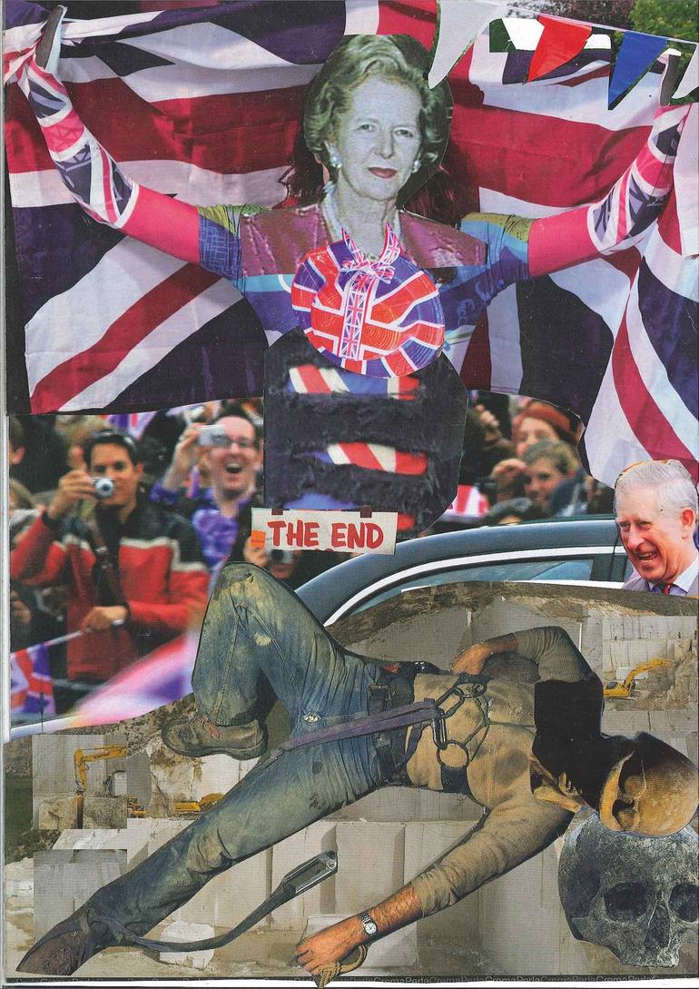 THATCHER VS THE MINERS Collage by Michael Dickinson | Saatchi Art