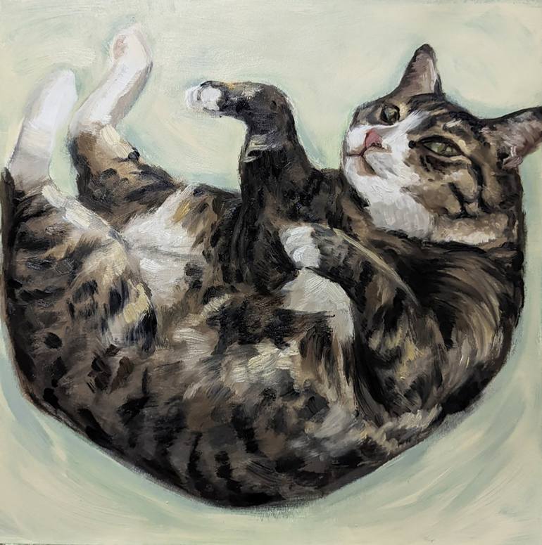 Touch At Your Own Risk Painting by Sophie Hague | Saatchi Art