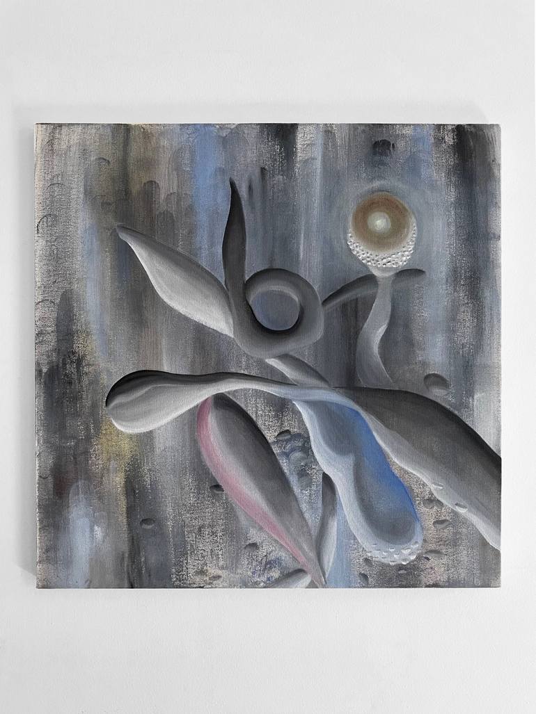 Textured Eyes, His Unlit Spirit Painting by Kenneth Greiner | Saatchi Art