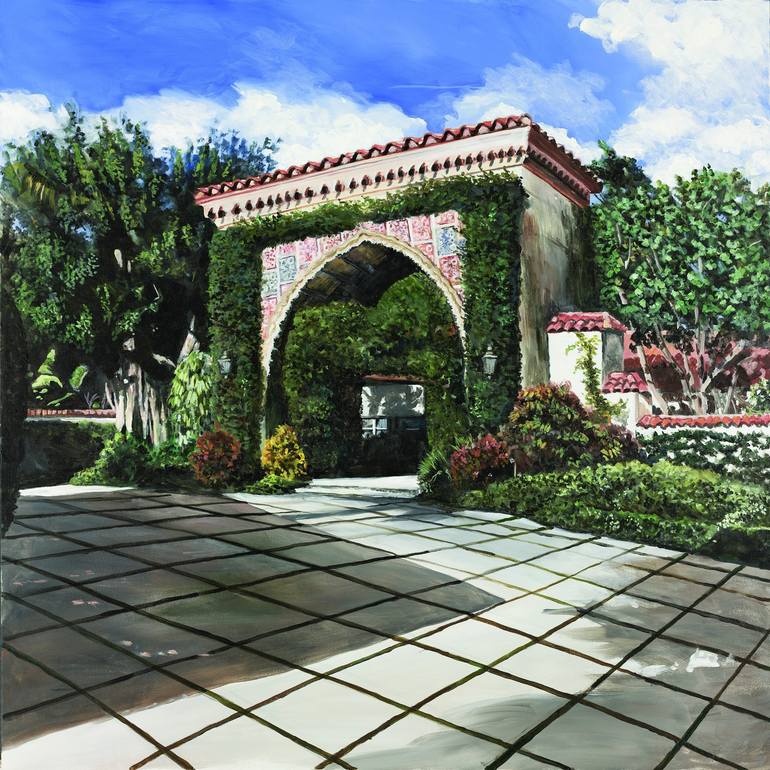El Mirasol Palm Beach Florida Painting by Sandra Thompson | Saatchi Art