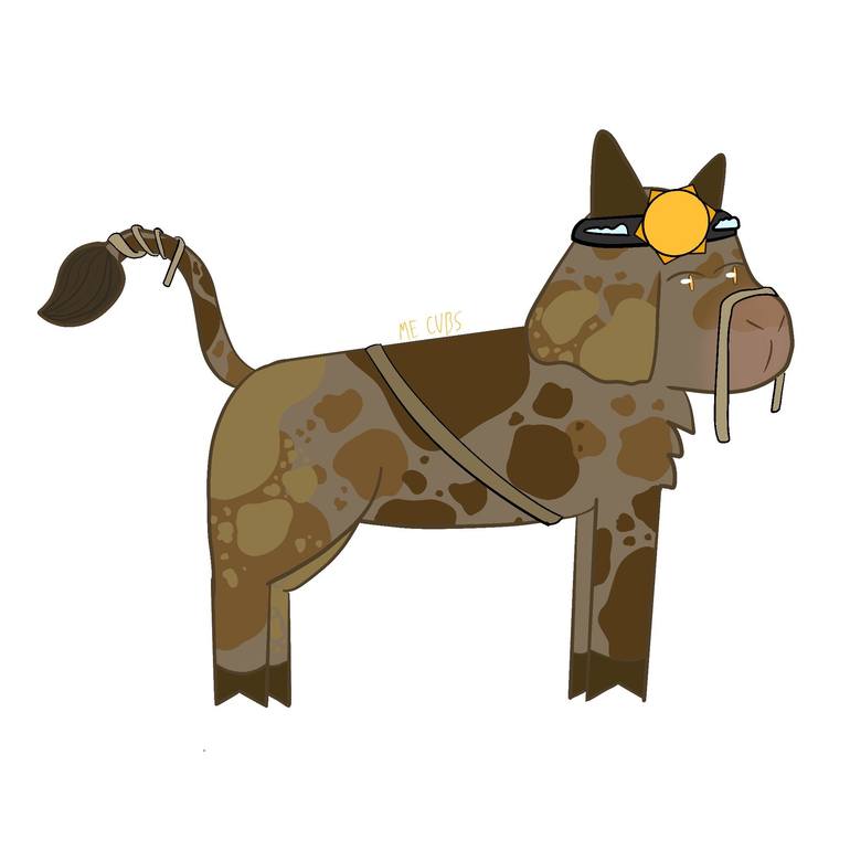 Sun Cow Drawing by Mochi Art | Saatchi Art