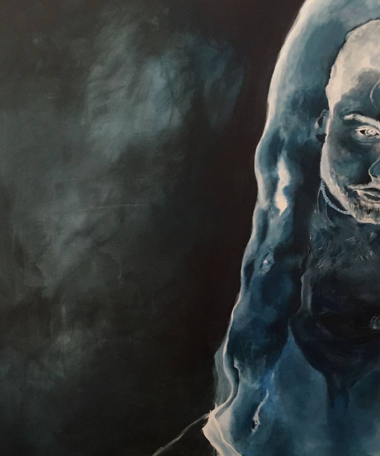 Negative Portrait Drawing by Hima Bedircan | Saatchi Art